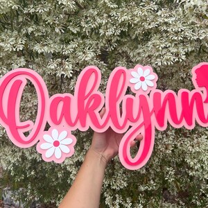 Double Layer Name Plaque, Name Plaque, Acrylic Plaque, Bedroom Decor ...