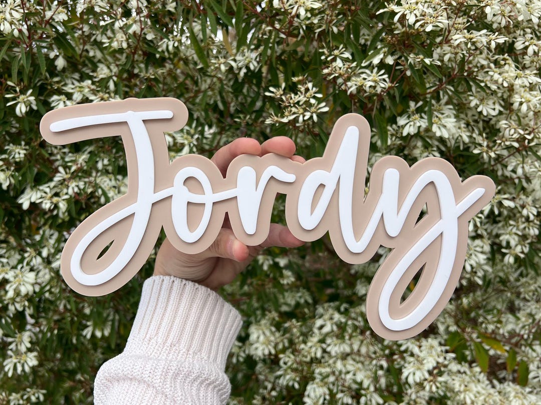 Acrylic Name Plaque, Wood Plaque, Wall Script, Bedroom Name, Bedroom ...