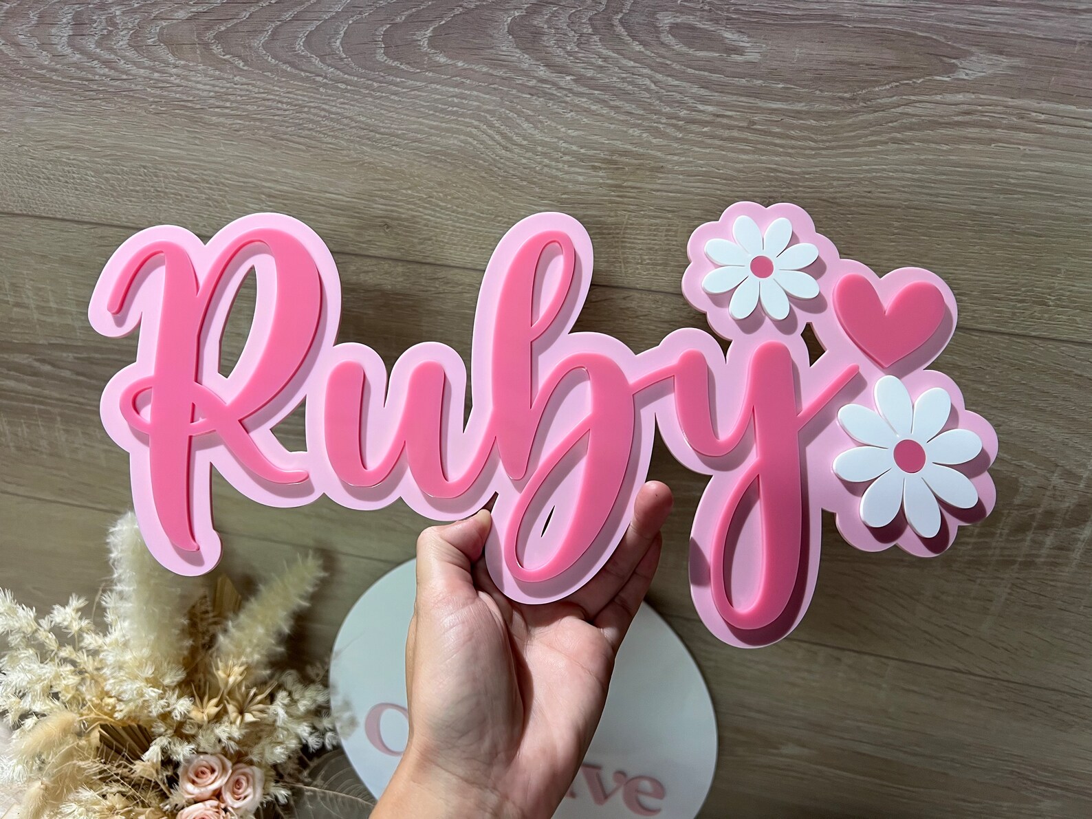 Double Layer Name Plaque, Name Plaque, Acrylic Plaque, Bedroom Decor ...