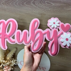 Double Layer Name Plaque, Name Plaque, Acrylic Plaque, Bedroom Decor ...