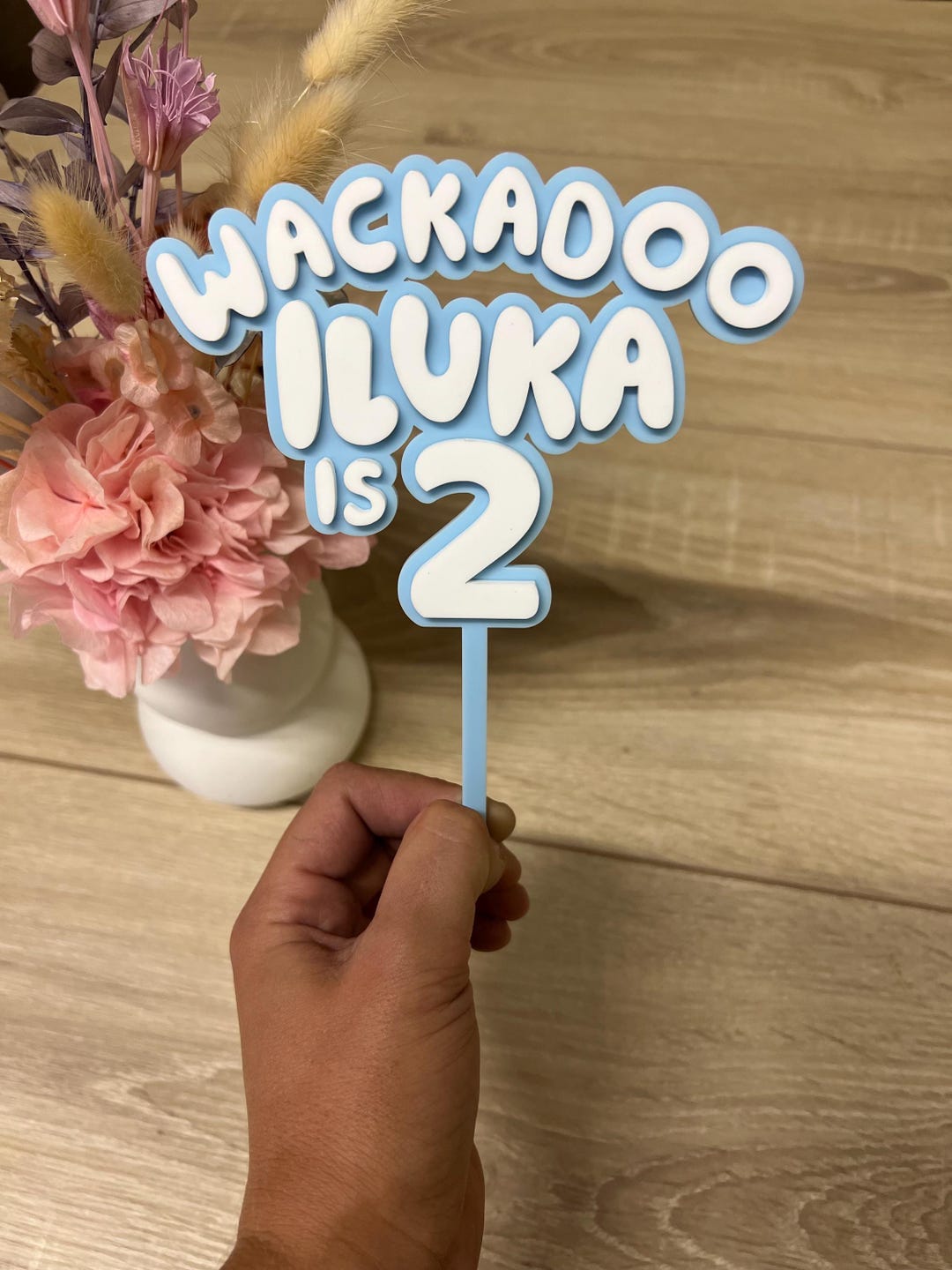 Wackadoo Cake Topper, Whackadoo, Cake Topper, Custom Cake Topper, Bluey ...