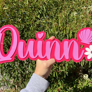 Double Layer Name Plaque, Name Plaque, Acrylic Plaque, Bedroom Decor ...