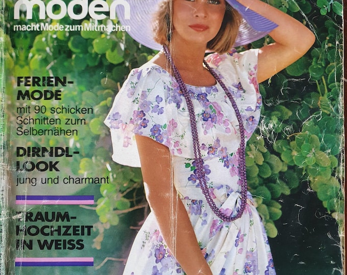 6/1975 Burda Moden, Burda 1970s, Vintage Sewing Patterns, Vintage Burda Fashion, 1970s Sewing ...