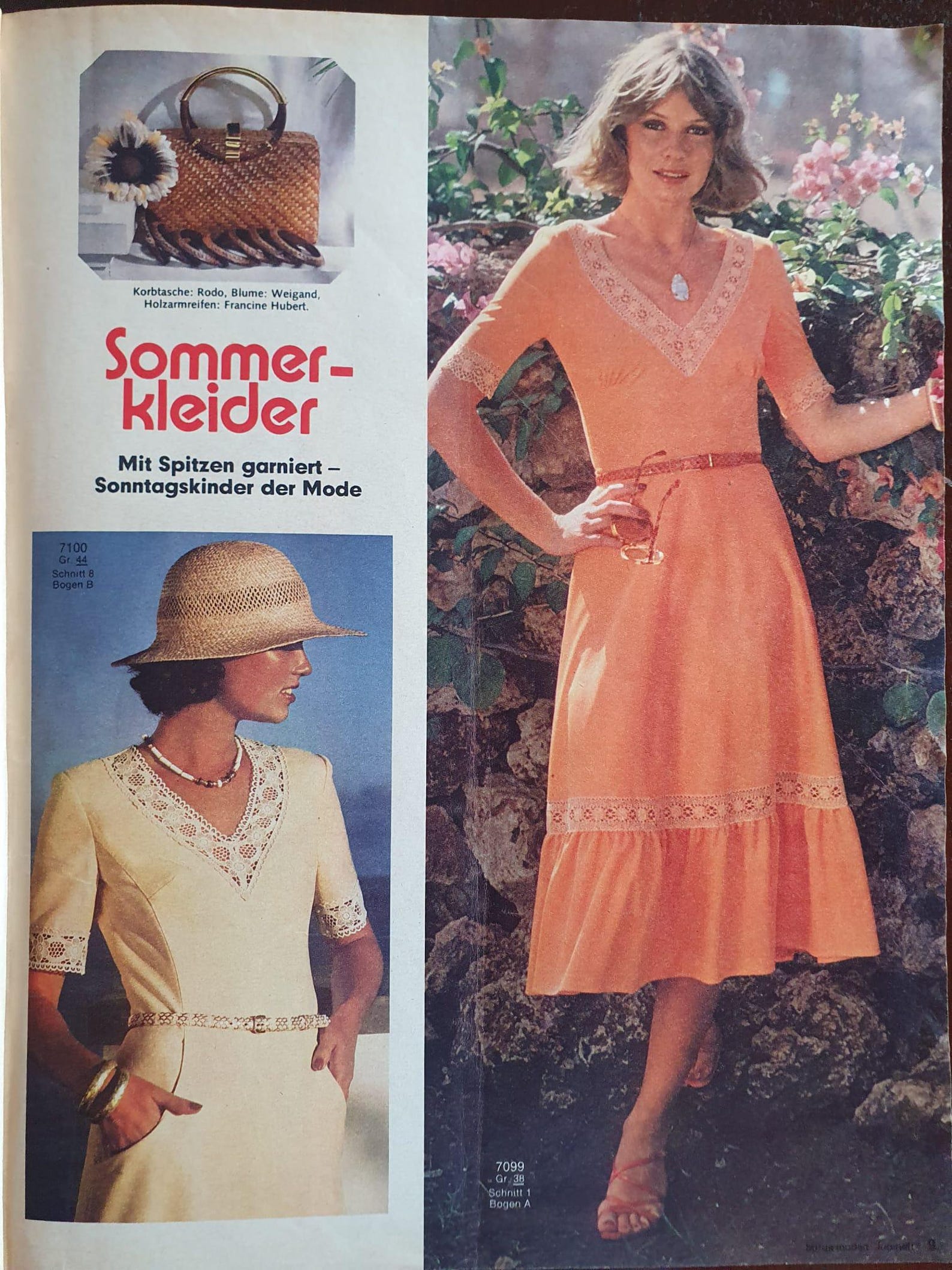 6/1975 Burda Moden, Burda 1970s, Vintage Sewing Patterns, Vintage Burda ...