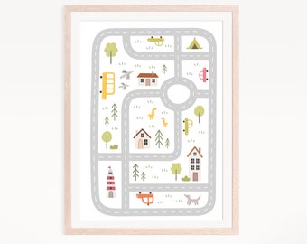 Road Map Printables Kids - Etsy Canada