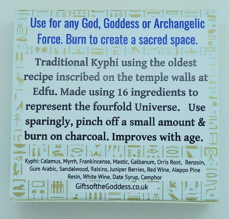 Kyphi Sacred Temple Incense Gift Box - Etsy