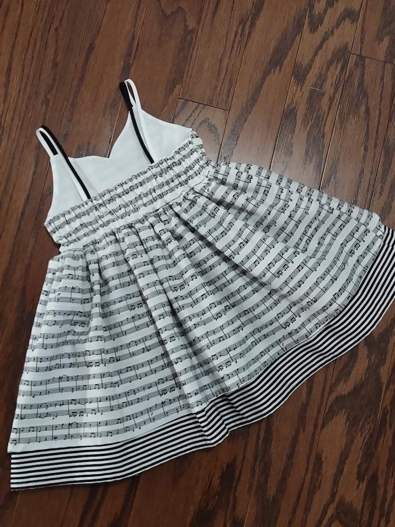 Girl's Music Dress Music Notes Music Note Dress Music - Etsy