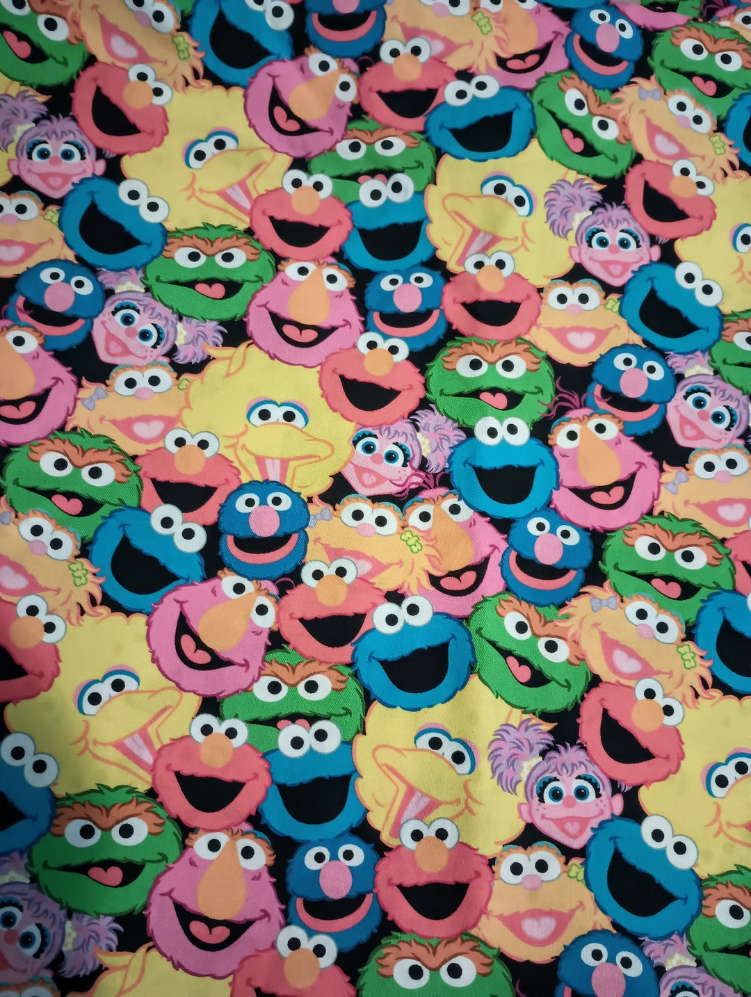 Sesame Street Fabric, Cotton Fabric, Fabric by the Yard, Sesame Street ...