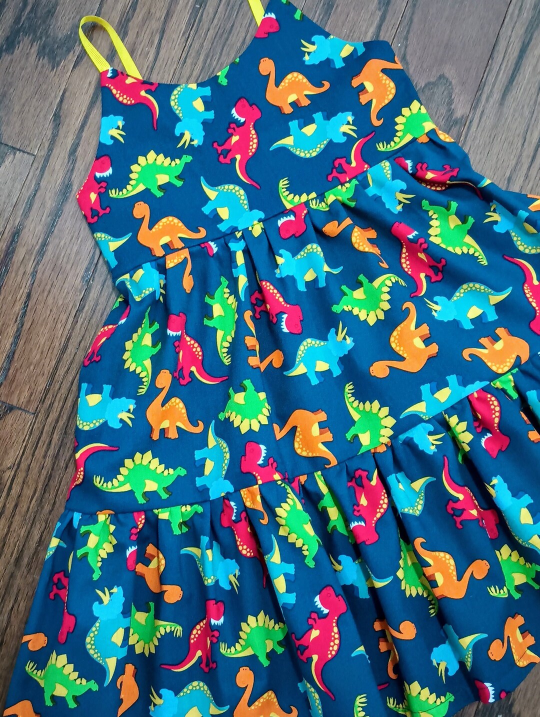 Dinosaur Dress, Girls Dino Dress, Dino Dress, Dinosaurs, Girls Dinosaur ...
