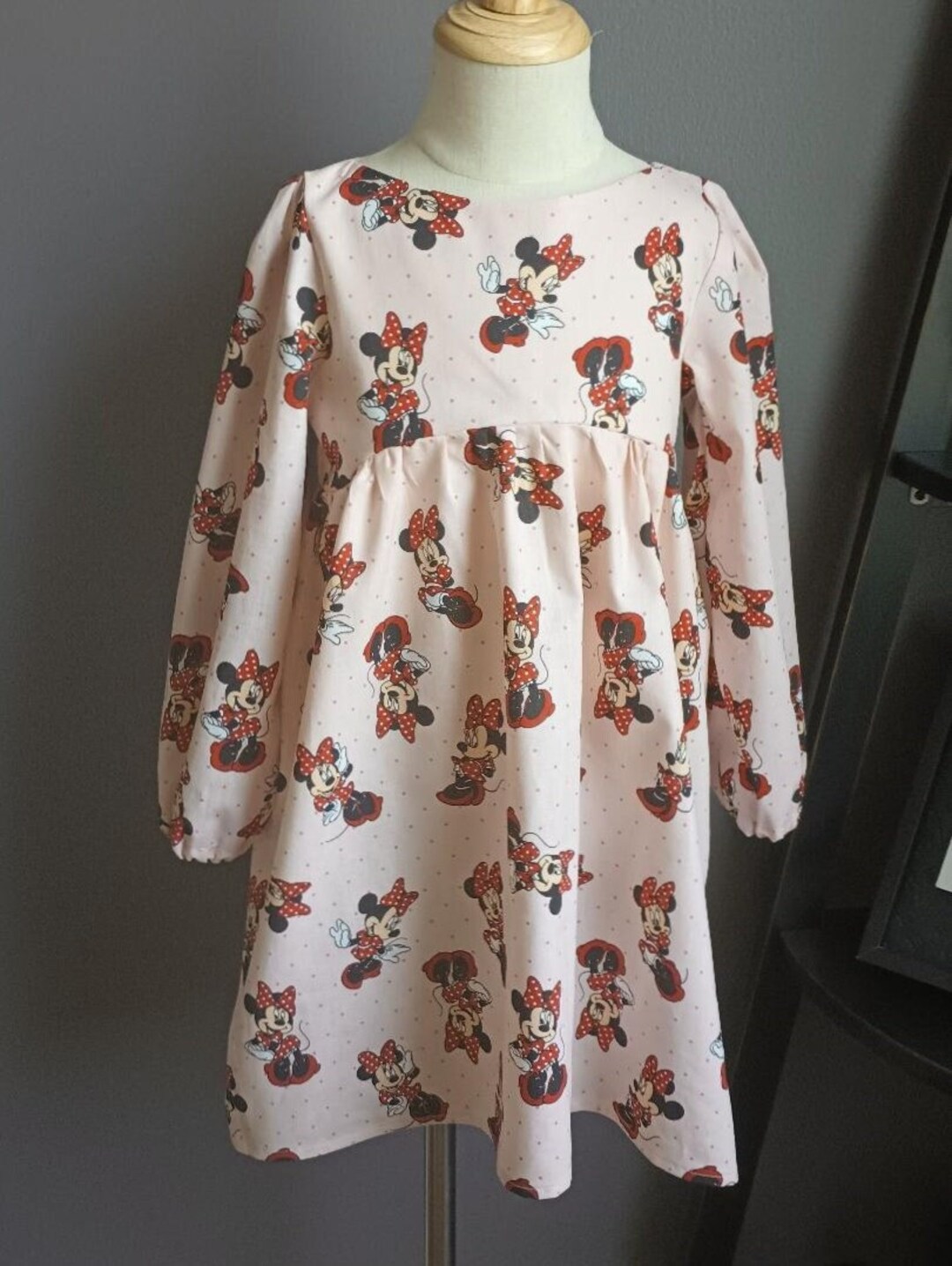 Minnie Mouse Dress, Pink Minnie Dress, Minnie Mouse, Disney, Girl's ...