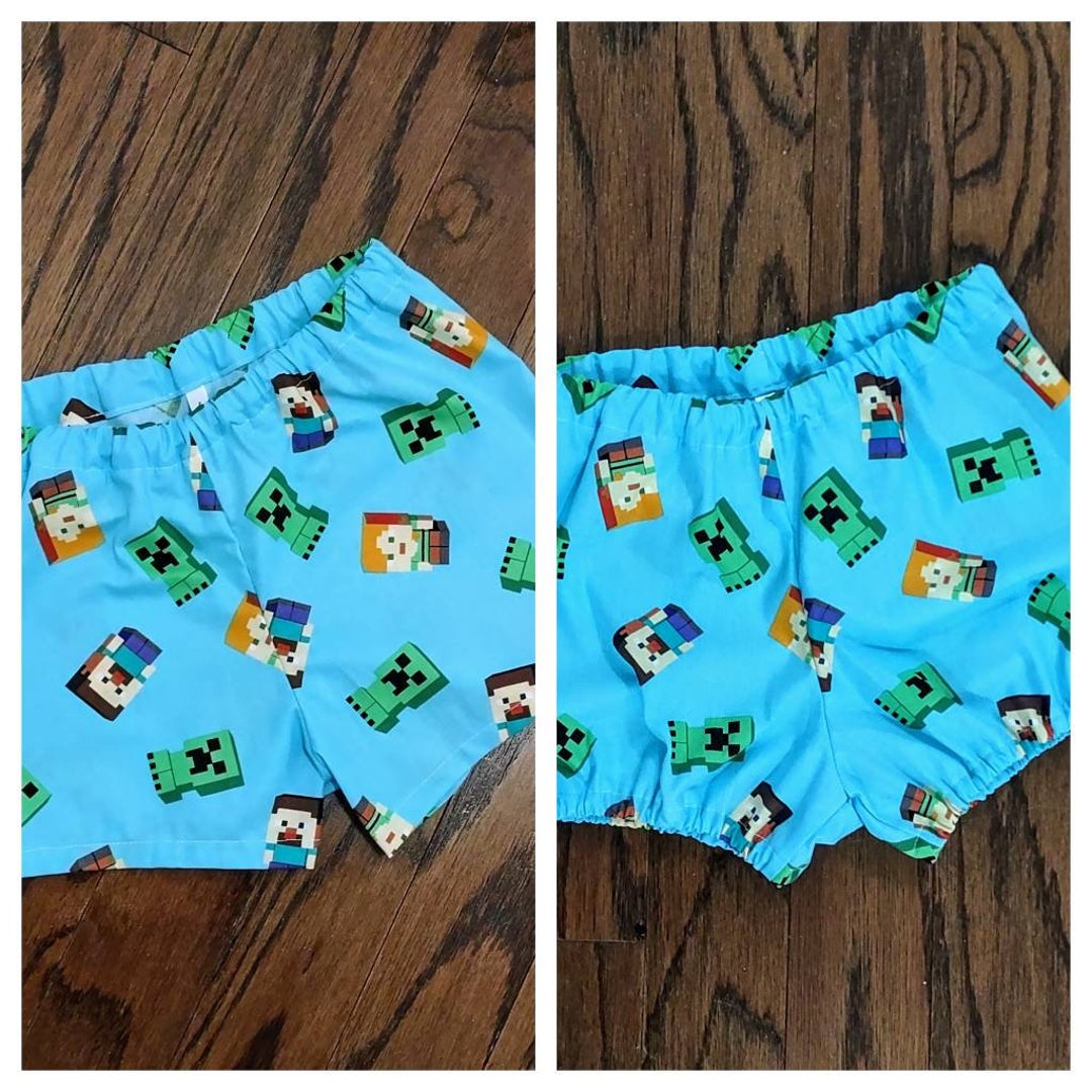 Minecraft Shorts Minecraft Bloomers Girl's Minecraft - Etsy