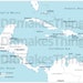 Digital Map of Central America and the Caribbean High-resolution Maps ...