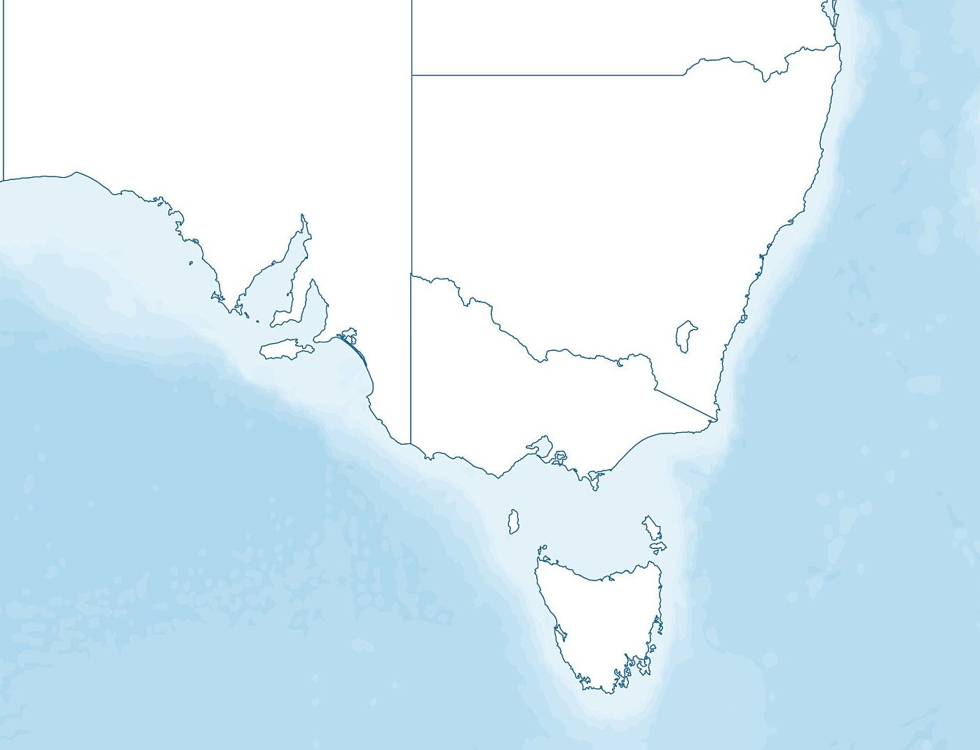 Digital Map of Australia without Labels for Download High-resolution ...