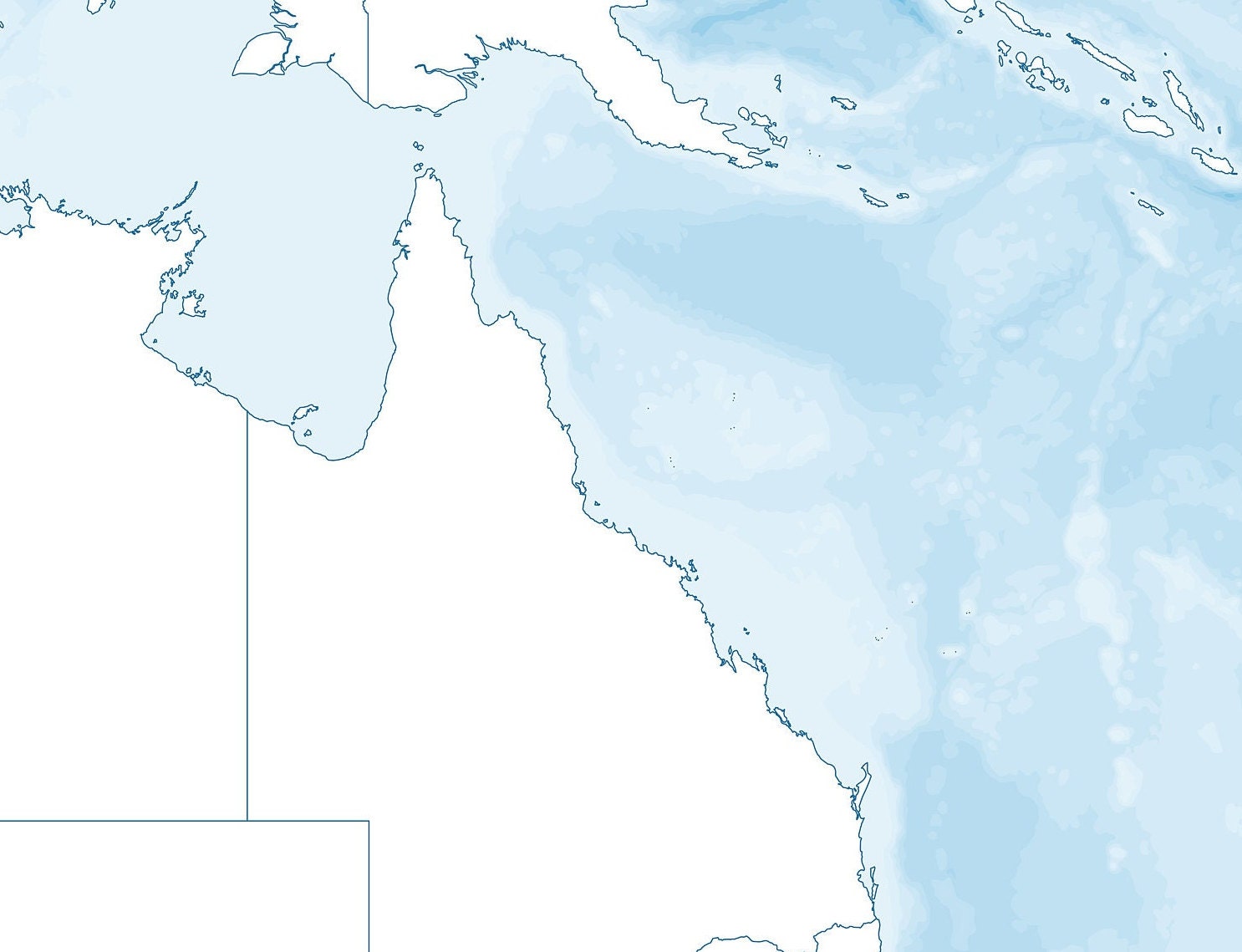 Digital Map of Australia (without Labels) for Download - High ...