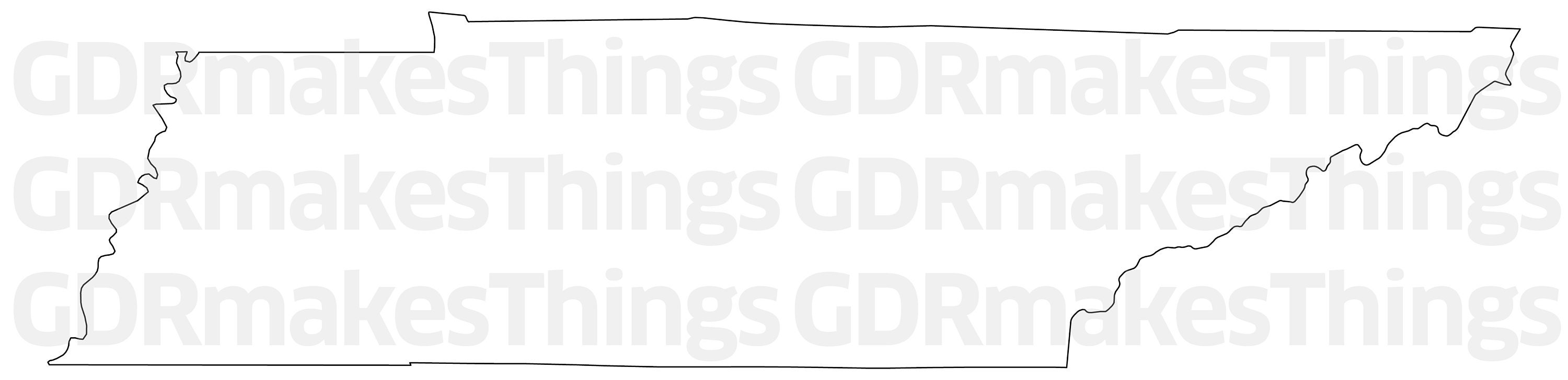 Tennessee State Shapes - Instant Digital Download Includes B/W Versions ...