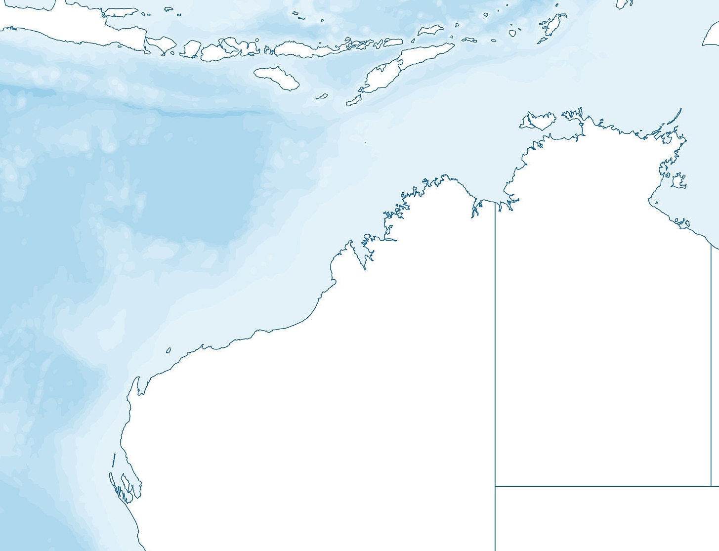 Digital Map of Australia (without Labels) for Download - High ...