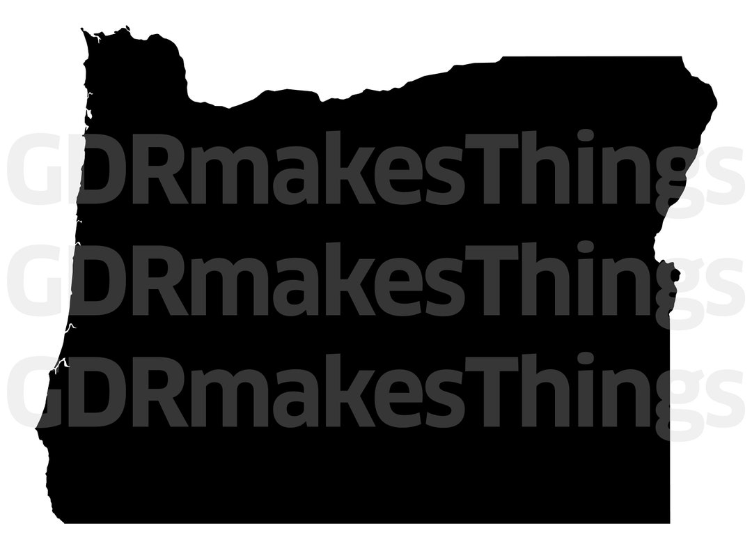 Oregon State Shapes - Instant Digital Download Includes B/W Versions ...