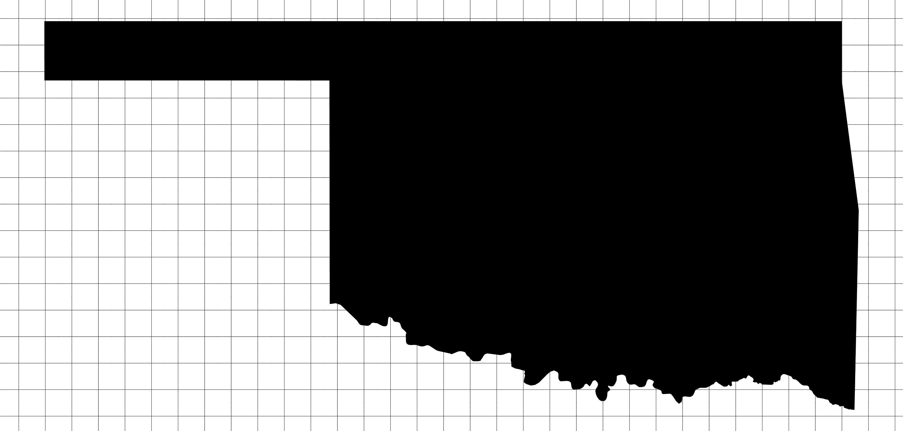 Oklahoma State Shape Instant Digital Download Includes B/W - Etsy