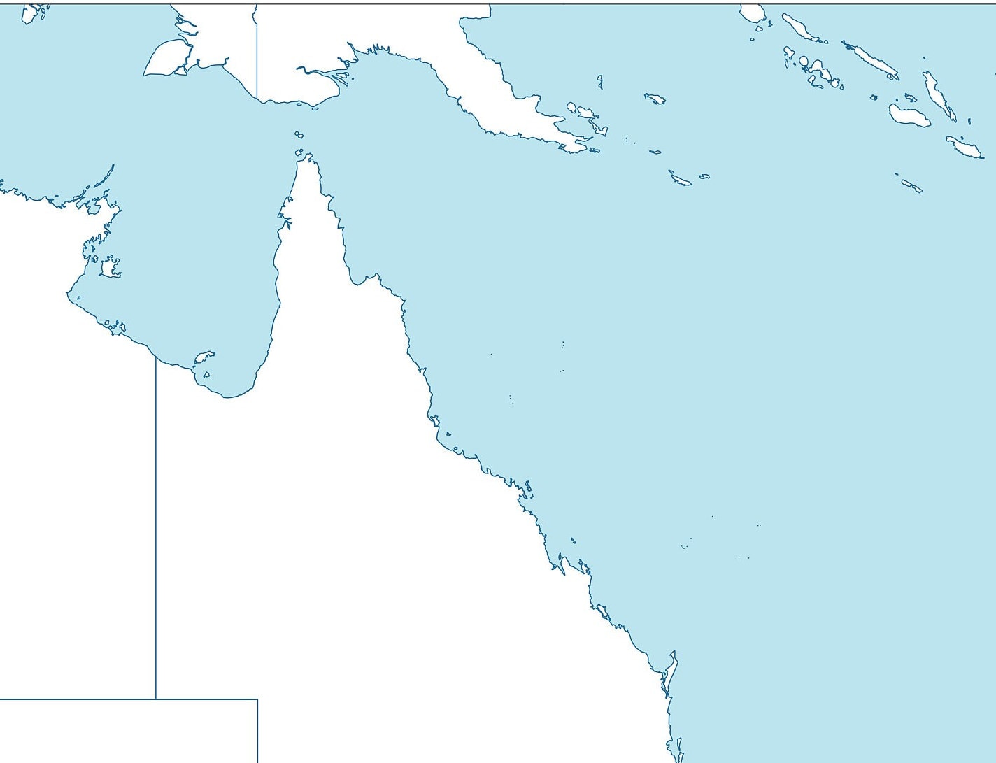 Digital Map of Australia without Labels for Download High-resolution ...