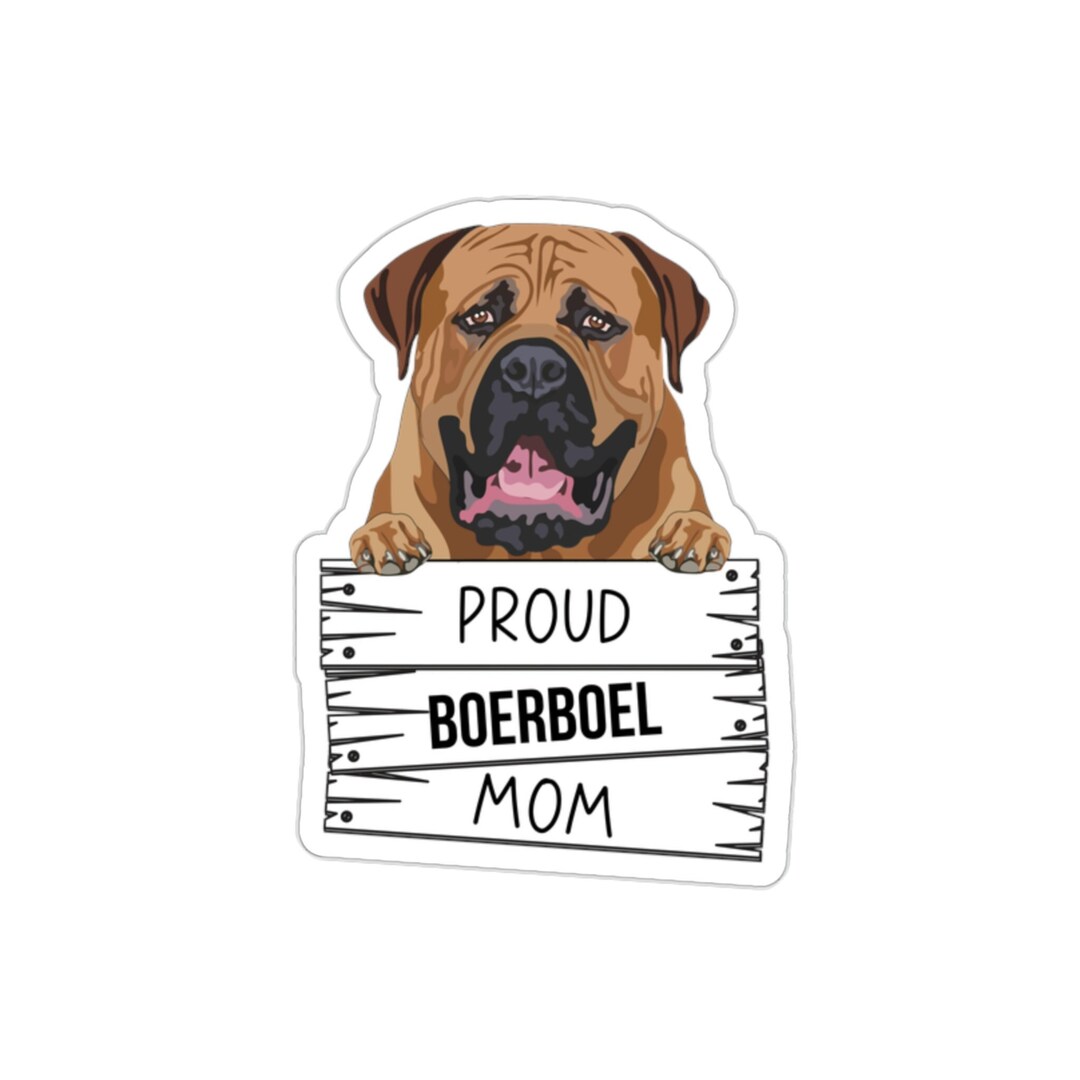 Boerboel Mom Die-cut Stickers Custom Pet Stickers Laptop - Etsy