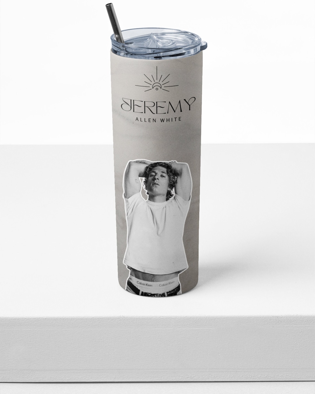 Jeremy Allen White 20 Oz Stainless Steel Skinny Tumbler - Sleek ...