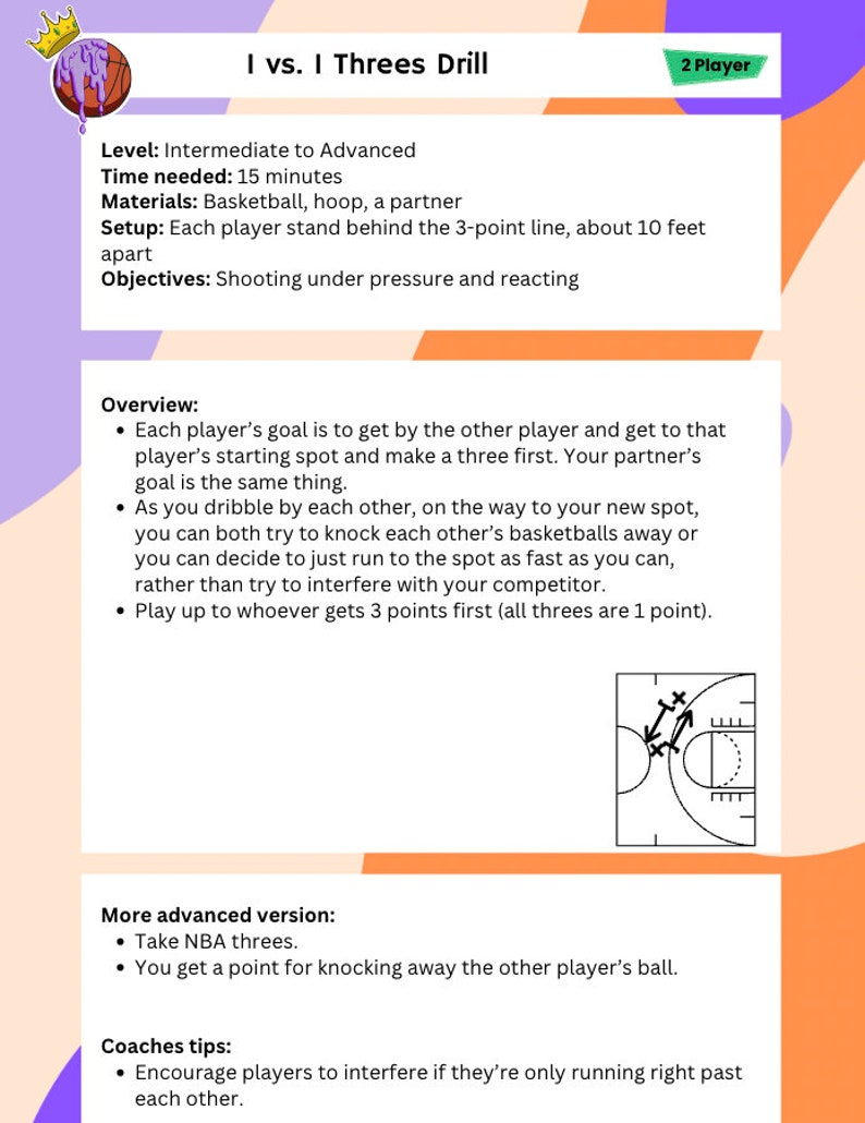 Fun Basketball Shooting Drills Printable Packet | 25 Basketball ...