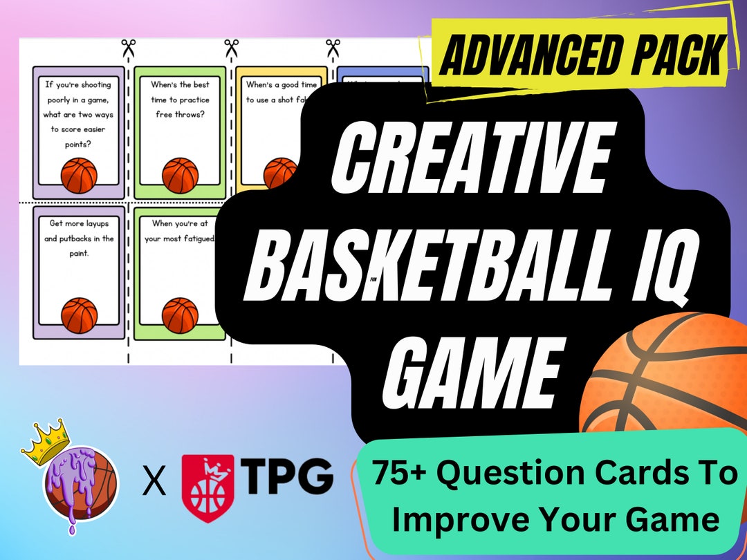 Basketball IQ Card Game Printable! ADVANCED Level Fun for Basketball ...