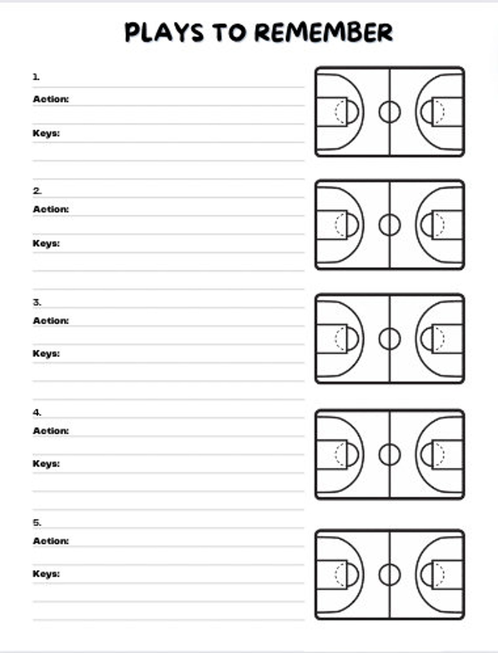 Basketball Journal Printable: Basketball Notebook for Kids | Printable ...
