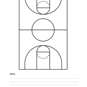 Basketball Playbook Printable for Coaches: Team Basketball Practice ...