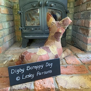 Digby Scrappy Dog PDF Pattern and Instructions With Youtube Video - Etsy