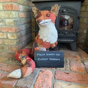 Finlay Scrappy Fox PDF Pattern and Instructions With Youtube Video - Etsy