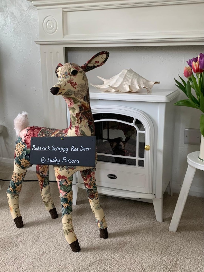 Roderick Scrappy Roe Deer, Pdf Pattern and Instructions With Youtube ...