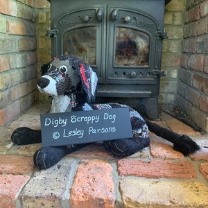 Digby Scrappy Dog PDF Pattern and Instructions With Youtube Video - Etsy