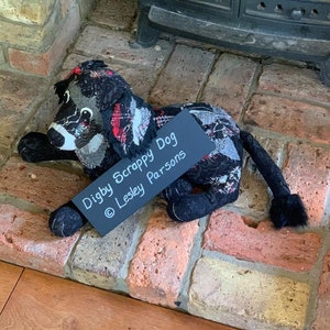 Digby Scrappy Dog PDF Pattern and Instructions With Youtube Video - Etsy