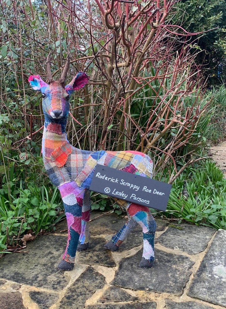 Roderick Scrappy Roe Deer, Pdf Pattern and Instructions With Youtube ...