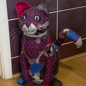 Chablis Scrappy Cat Pdf Pattern & Instructions With Youtube Video - Etsy