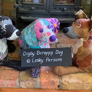 Digby Scrappy Dog PDF Pattern and Instructions With Youtube Video - Etsy