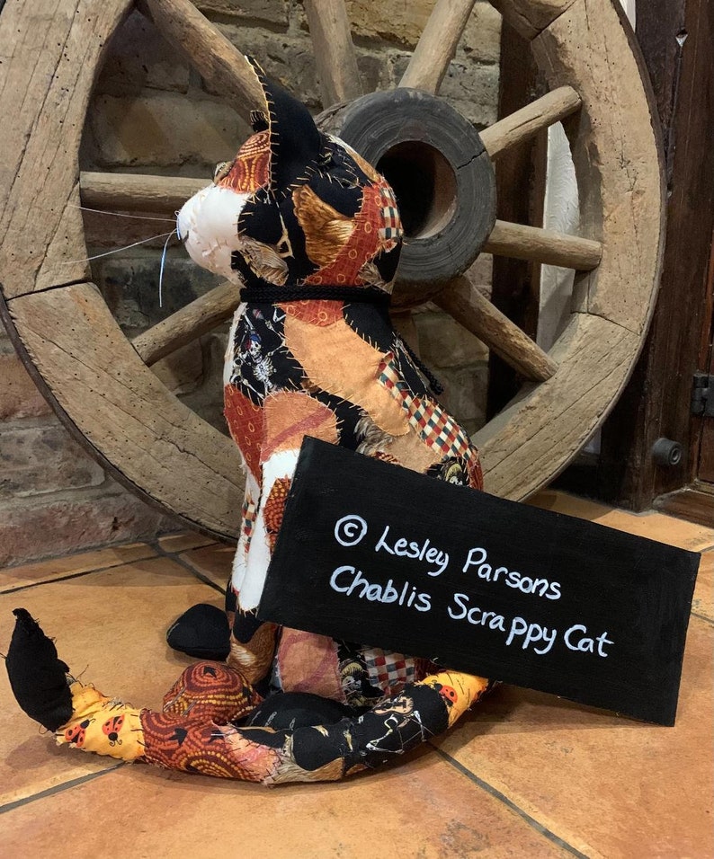 Chablis Scrappy Cat Pdf Pattern & Instructions With Youtube Video - Etsy