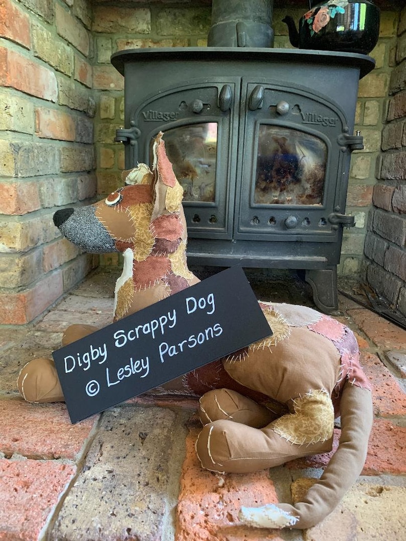 Digby Scrappy Dog PDF Pattern and Instructions With Youtube Video - Etsy