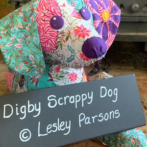 Digby Scrappy Dog PDF Pattern and Instructions With Youtube Video - Etsy
