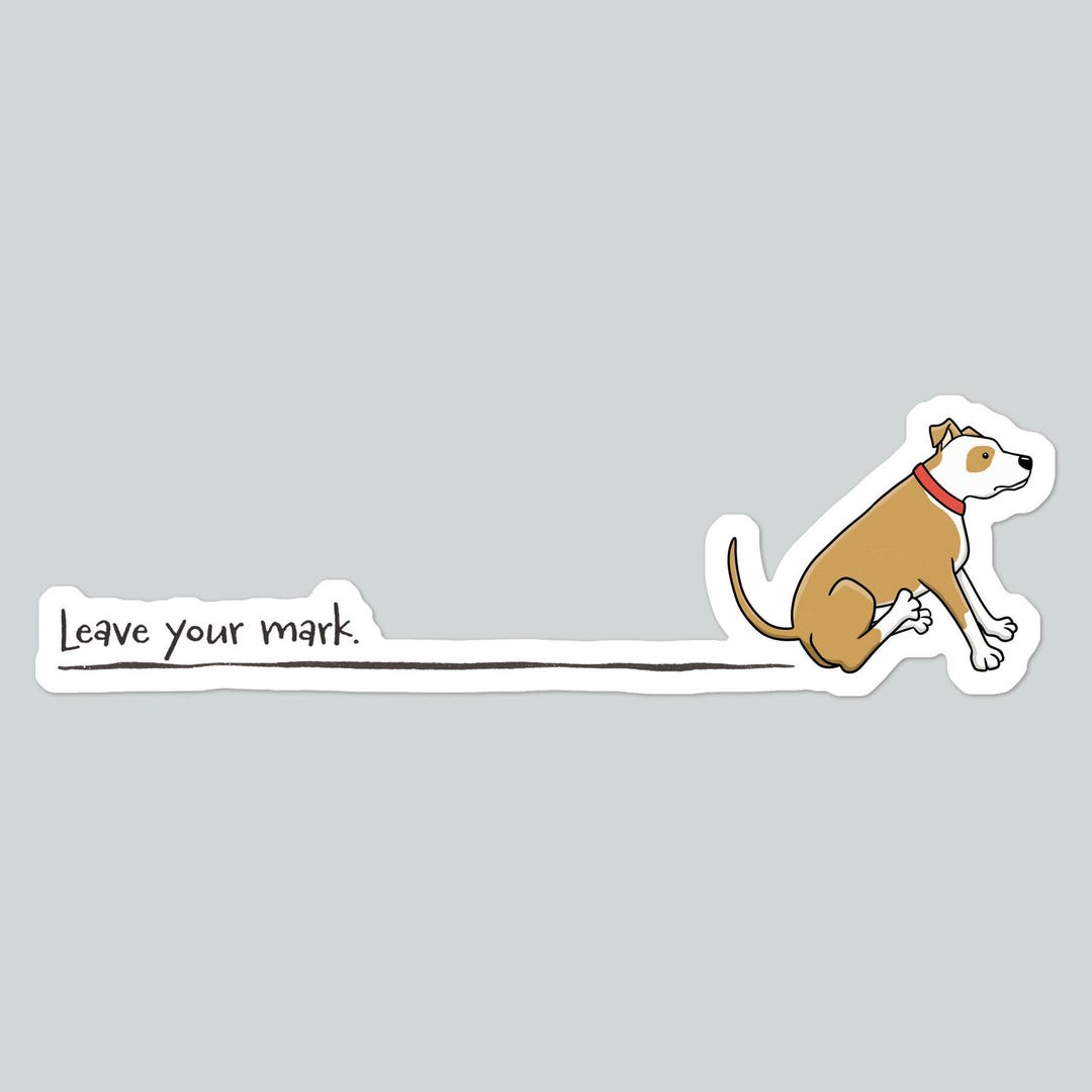 Funny Scooting Pit Bull Sticker: Canine Potty Humor Vinyl Decal - Etsy