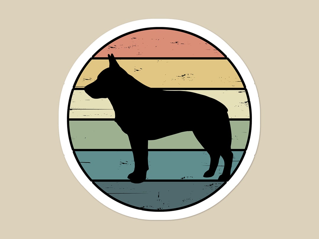 Rainbow Shiplap Australian Cattle Dog Sticker: Waterproof Vinyl Decal ...