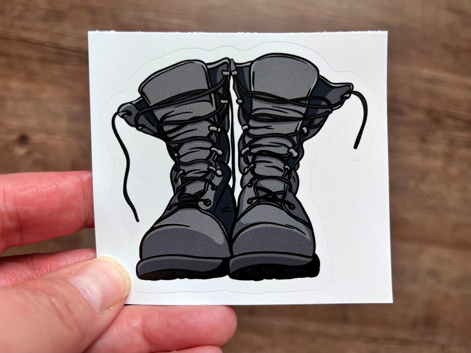 Black Military Combat Boots Vinyl Sticker: Law Enforcement Gift - Etsy