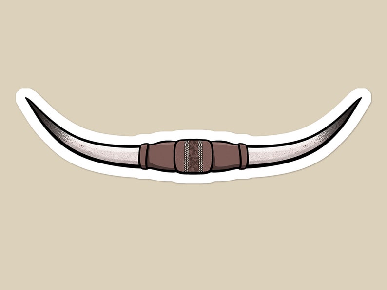 Mounted Bull Horns Vinyl Sticker Western Style Laptop - Etsy