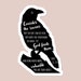 Luke 12:24 Consider the Raven Bible Verse Vinyl Sticker | Crow Laptop ...