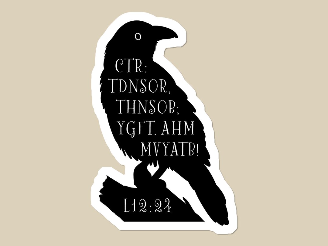 Luke 12:24 Bible Verse Acronym Consider the Ravens Sticker | Scripture ...