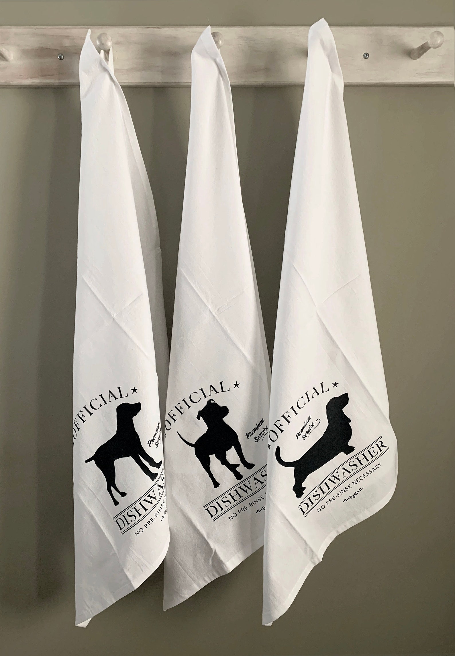 Pug Flour Sack Towel | Farmhouse Kitchen Decor | Dog Lover Gift - Etsy