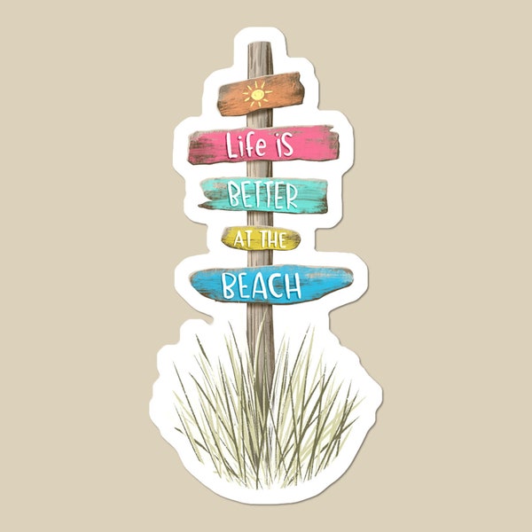 Beach Life Decal - Etsy