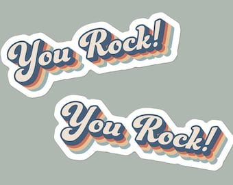 You Rock Sticker - Etsy