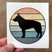 Rainbow Shiplap Australian Cattle Dog Sticker: Waterproof Vinyl Decal ...